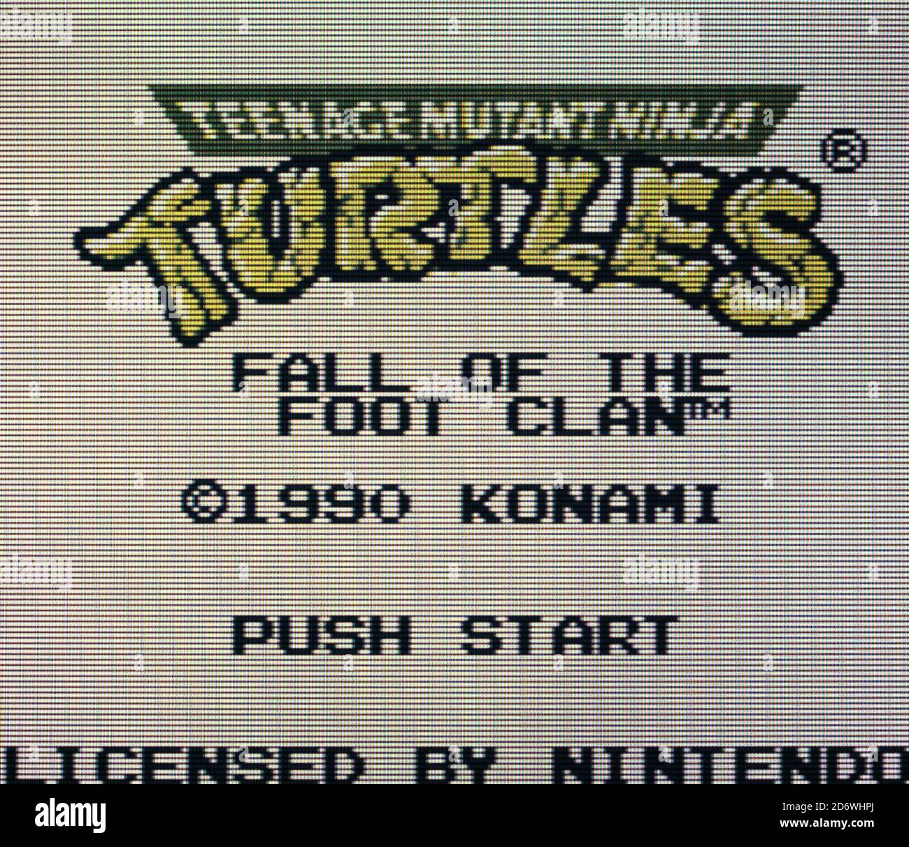 Teenage Mutant Ninja Turtles - Fall of the Foot Clan - Nintendo Gameboy ...