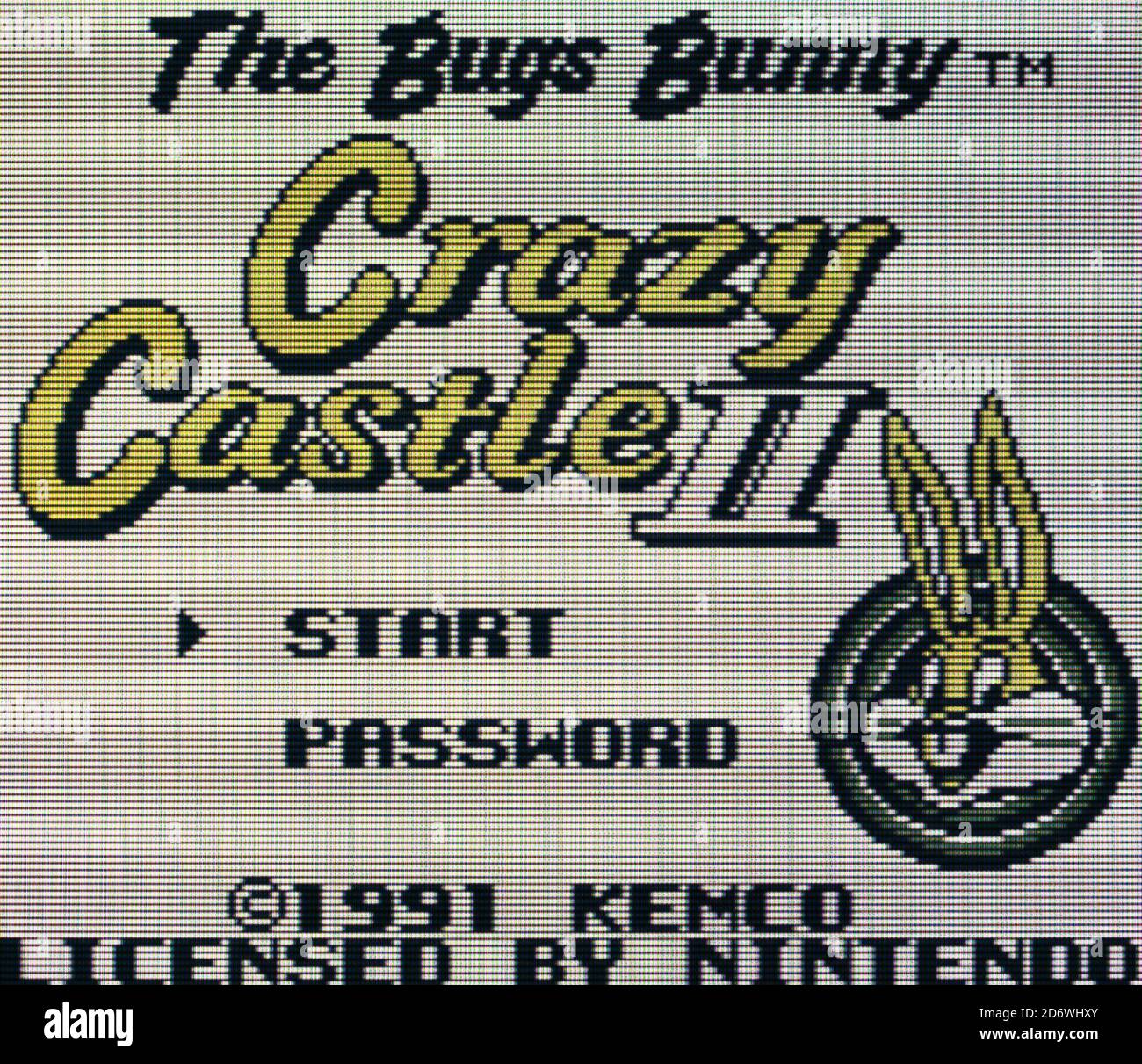 Bugs Bunny Crazy Castle II - Nintendo Gameboy Videogame - Editorial use ...
