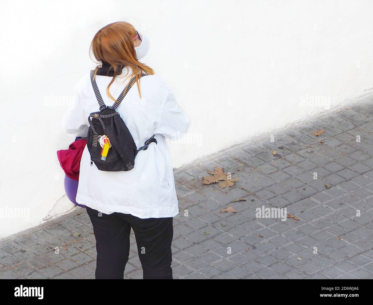 People in the street wrong mask on Stock Photo - Alamy