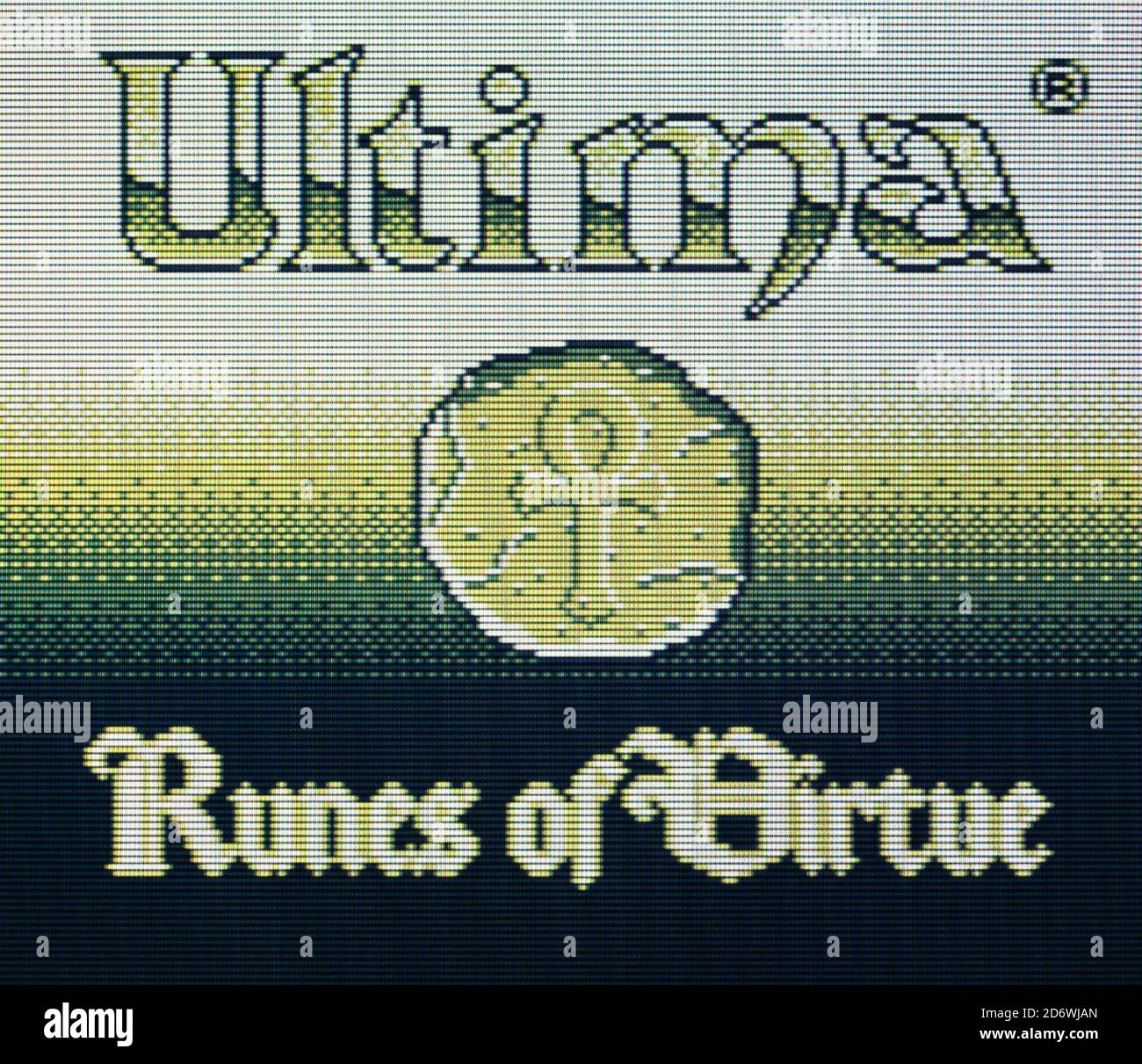 Ultima - Runes of Virtue - Nintendo Gameboy Videogame - Editorial use ...