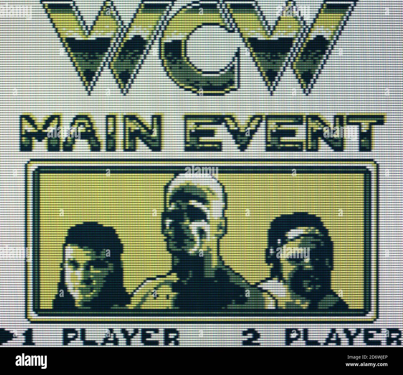 WCW Main Event - Nintendo Gameboy Videogame - Editorial use only Stock ...