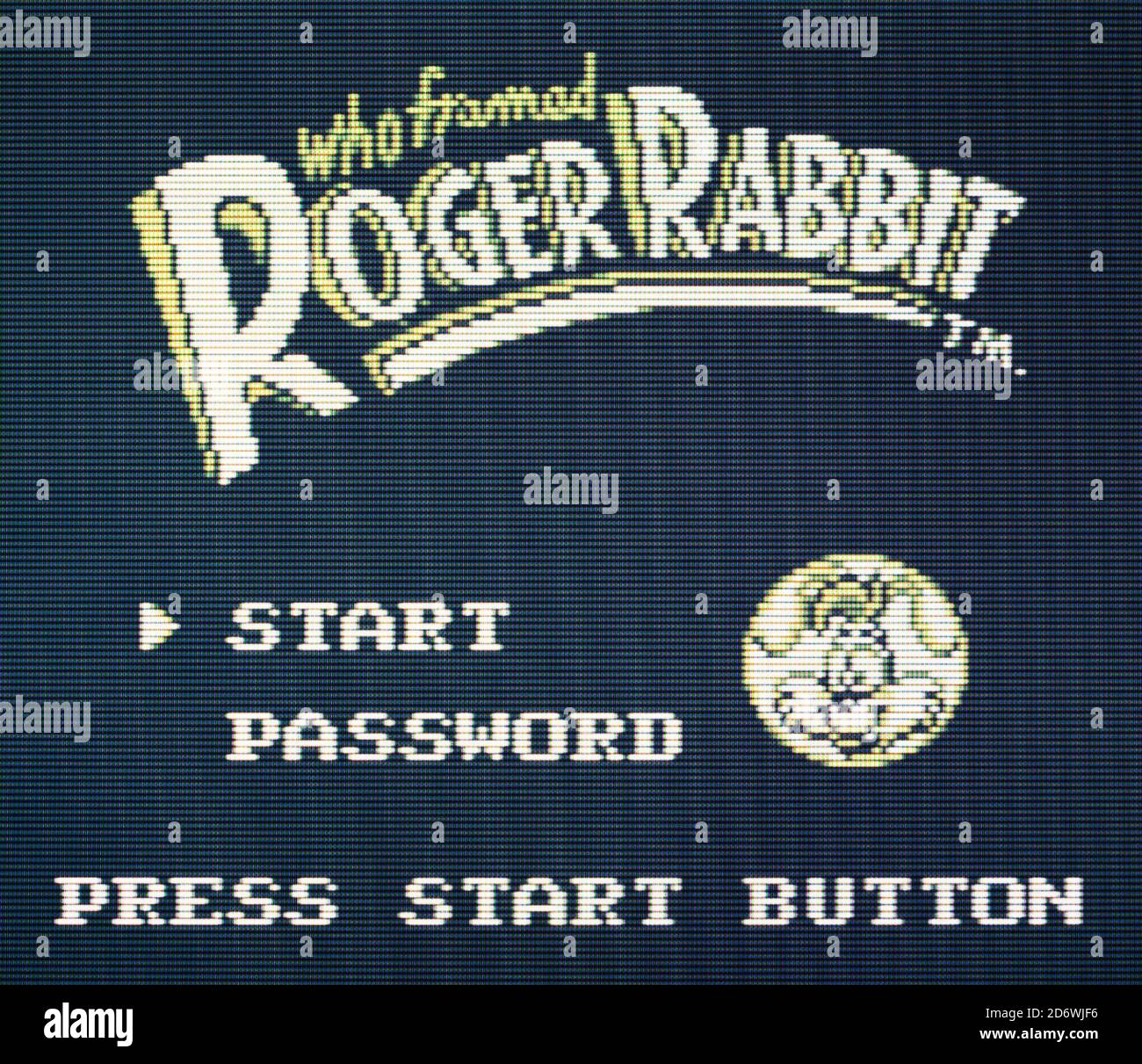 Who Framed Roger Rabbit - Nintendo Gameboy Videogame - Editorial use ...