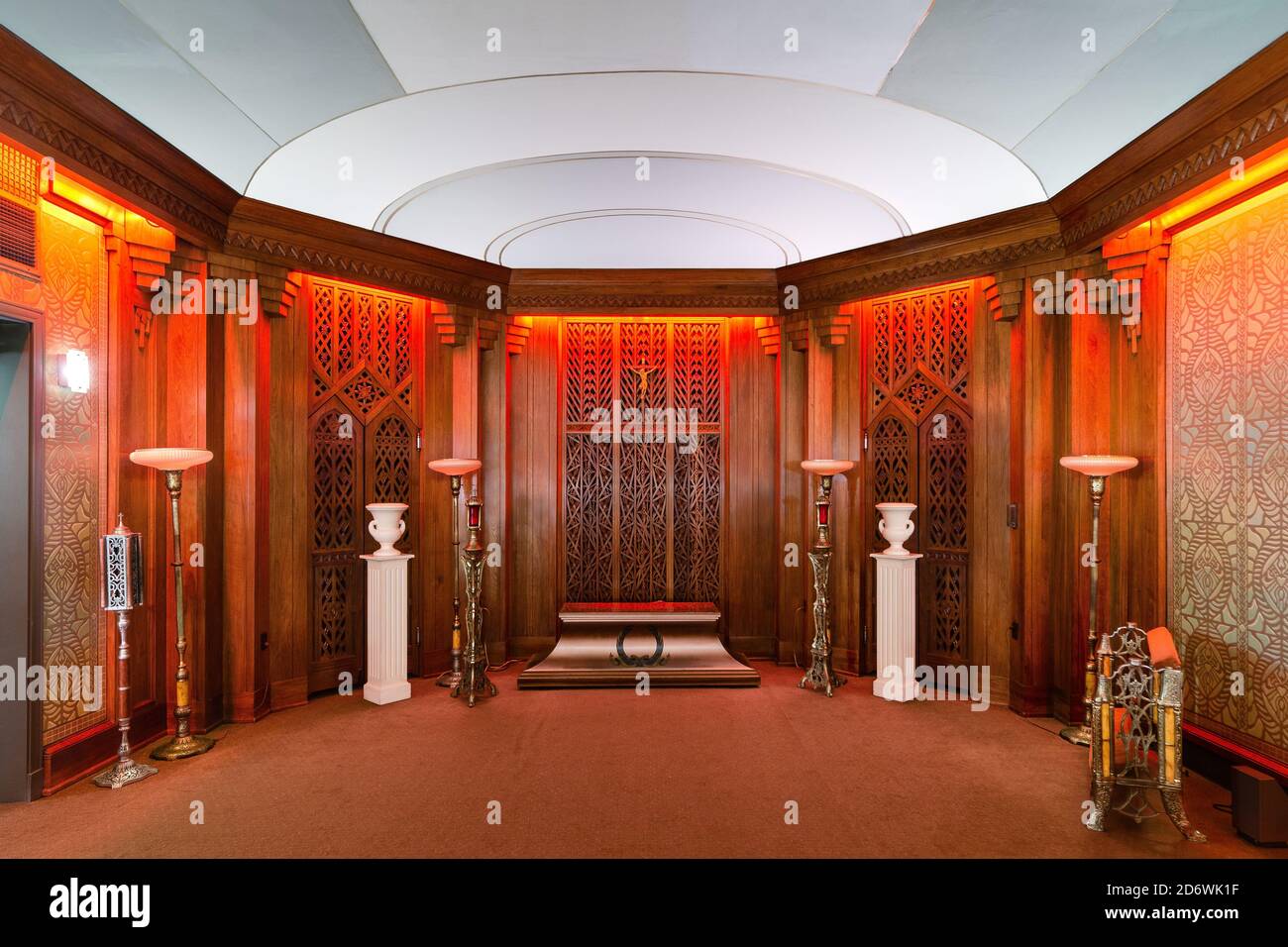 Interior of Grein Funeral Directors Stock Photo - Alamy