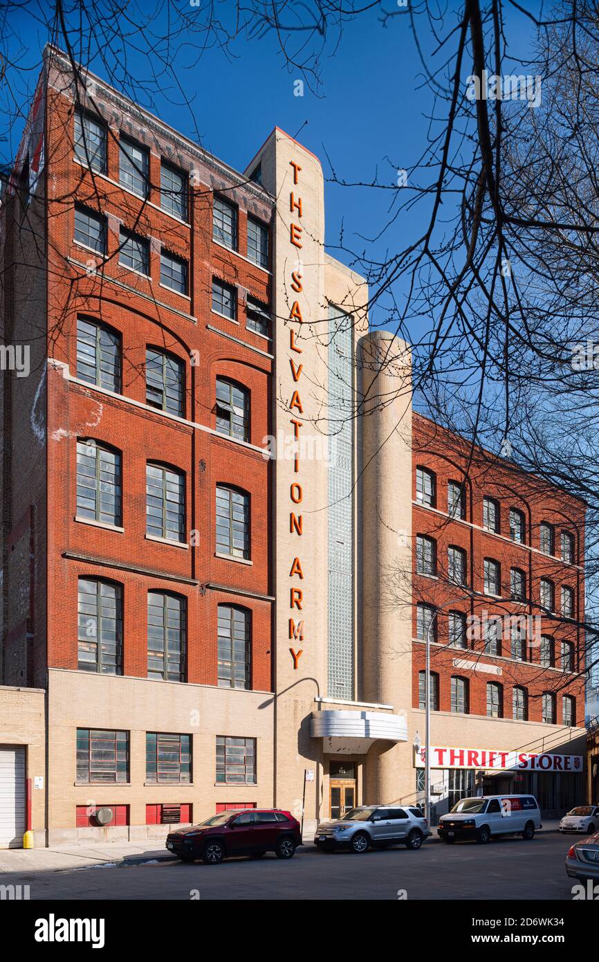 Salvation Army building in the River West neighborhood Stock Photo - Alamy