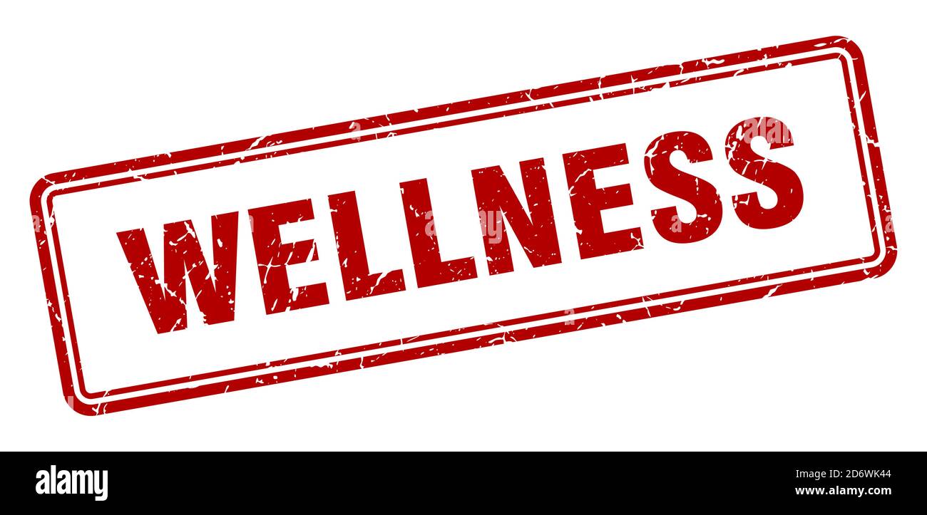 wellness stamp. square grunge sign isolated on white background Stock ...