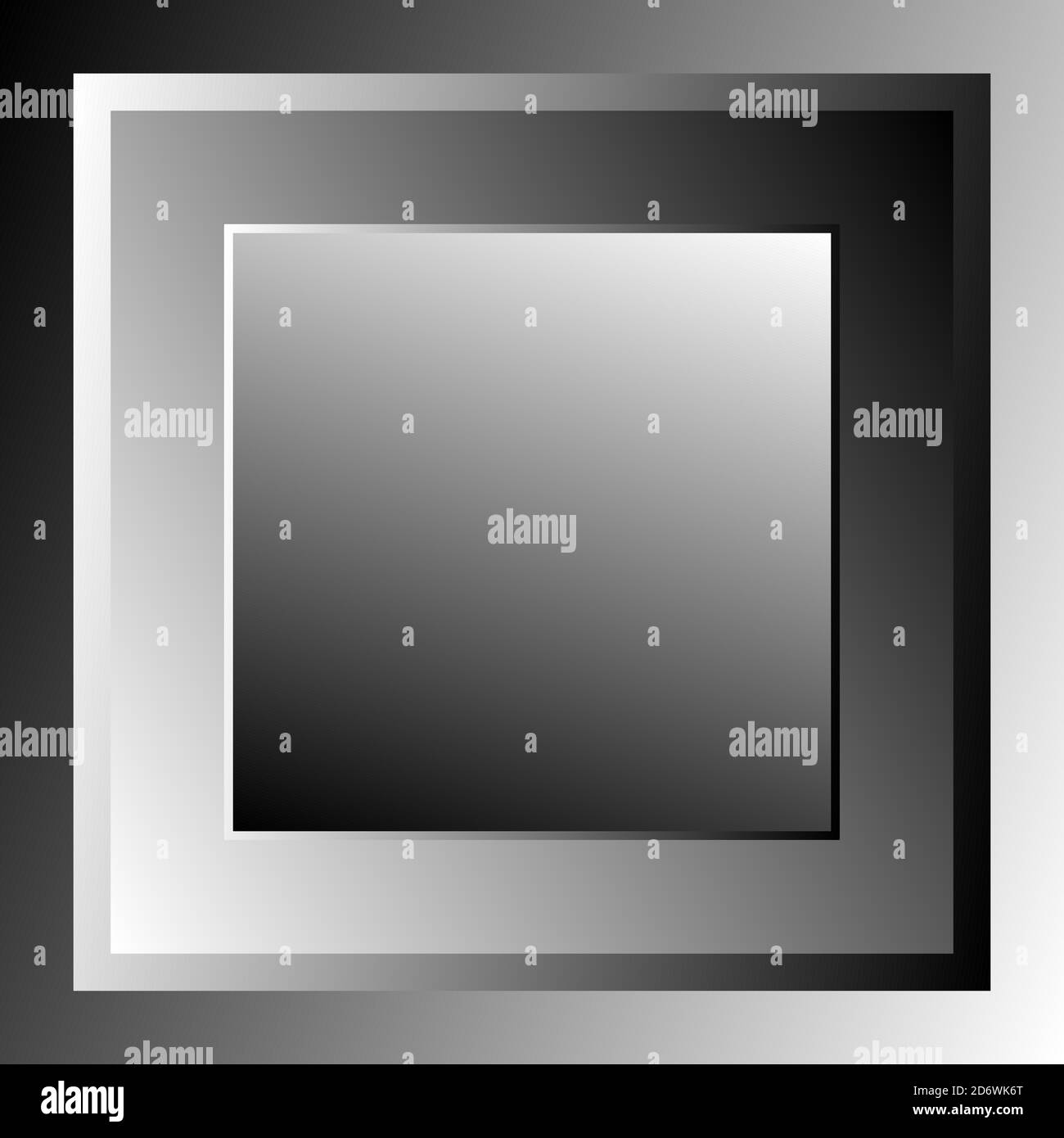 Overlapping squares, Blocks vector illustration. Grayscale squares ...