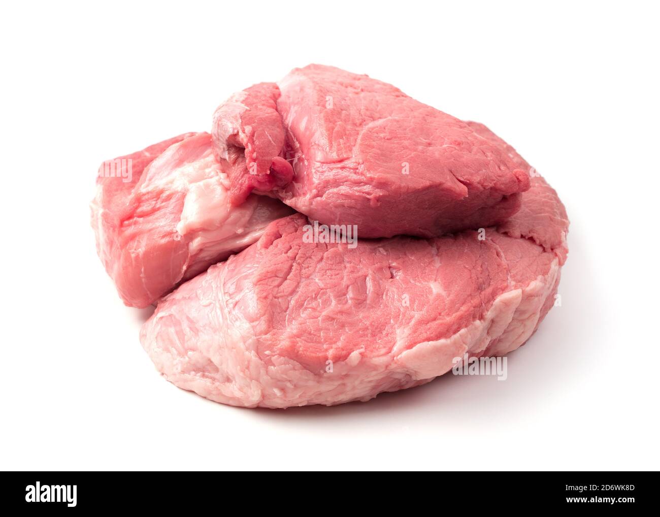 Turkey fillet on a white background. Side view Stock Photo - Alamy