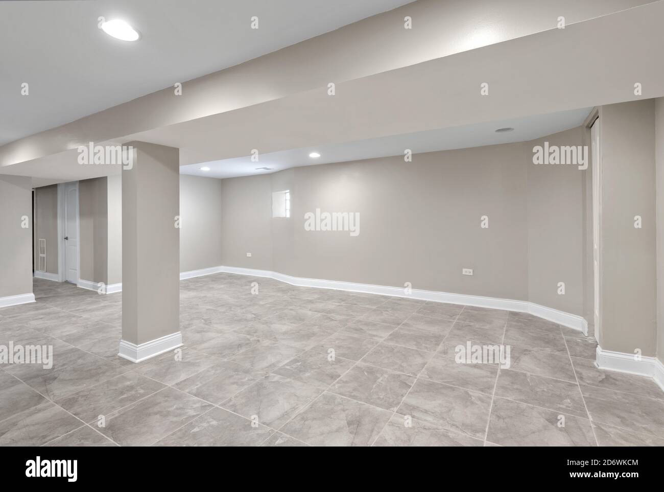 Vacant renovated bungalow interior on the south side of Chicago Stock ...