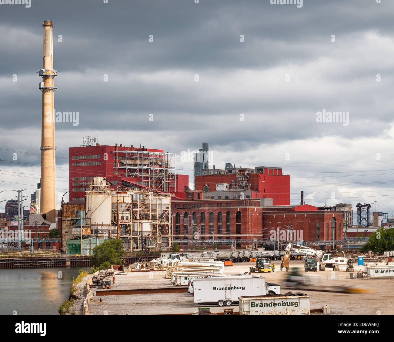 Fisk Generating Station in Pilsen Stock Photo - Alamy