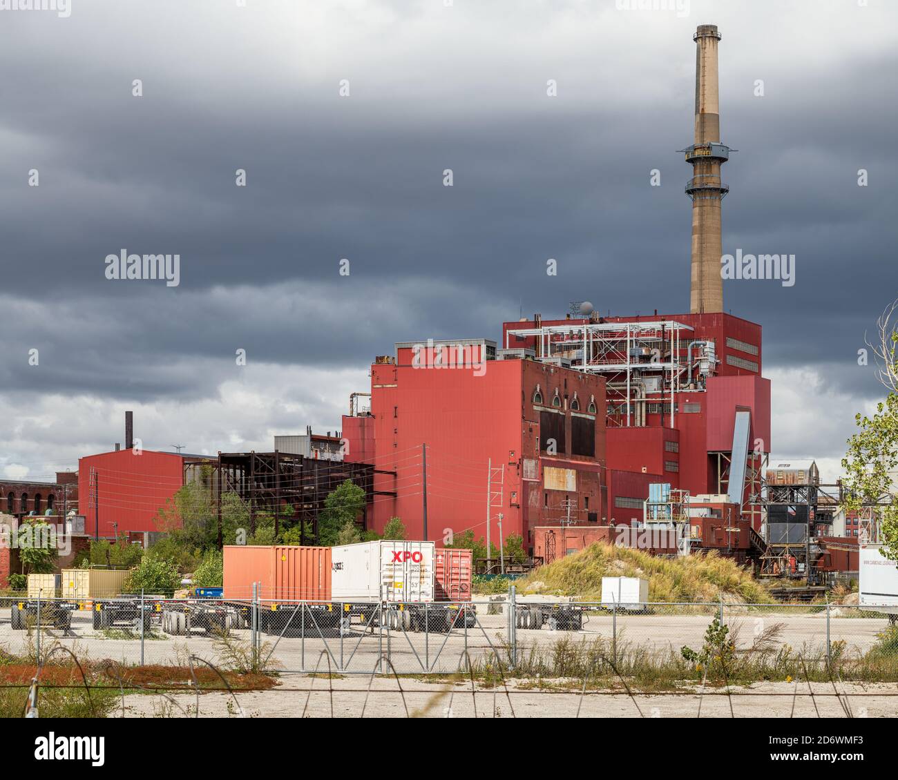 Fisk Generating Station in Pilsen Stock Photo - Alamy