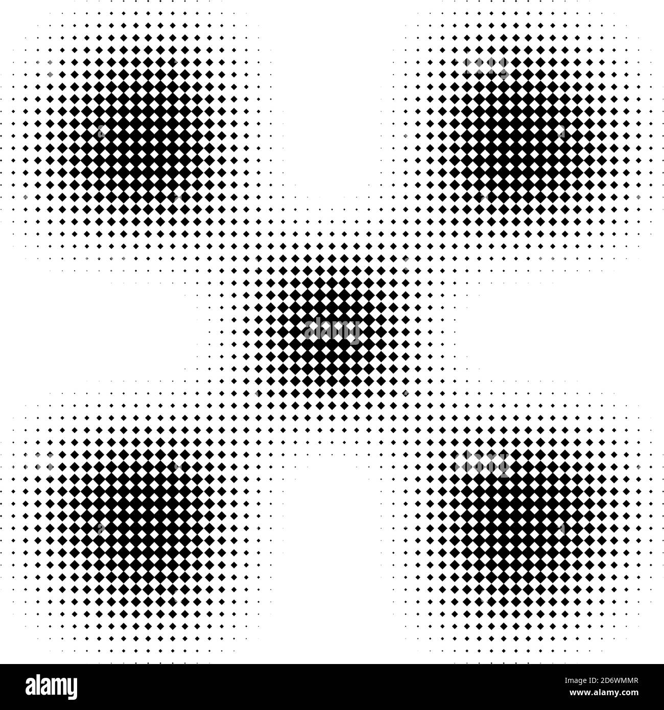 Circle halftone, screentone vector illustrations. Dots, dotted ...