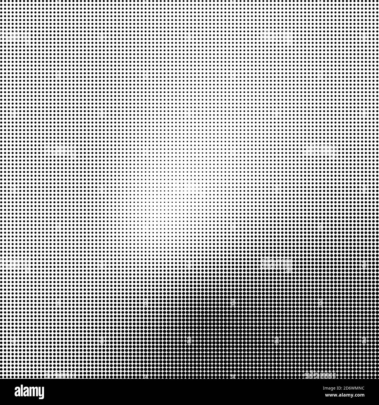 Circle halftone, screentone vector illustrations. Dots, dotted ...