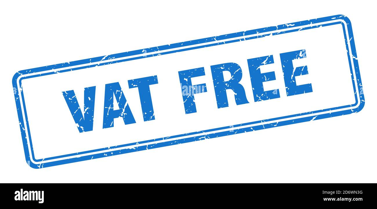 vat free stamp. square grunge sign isolated on white background Stock ...