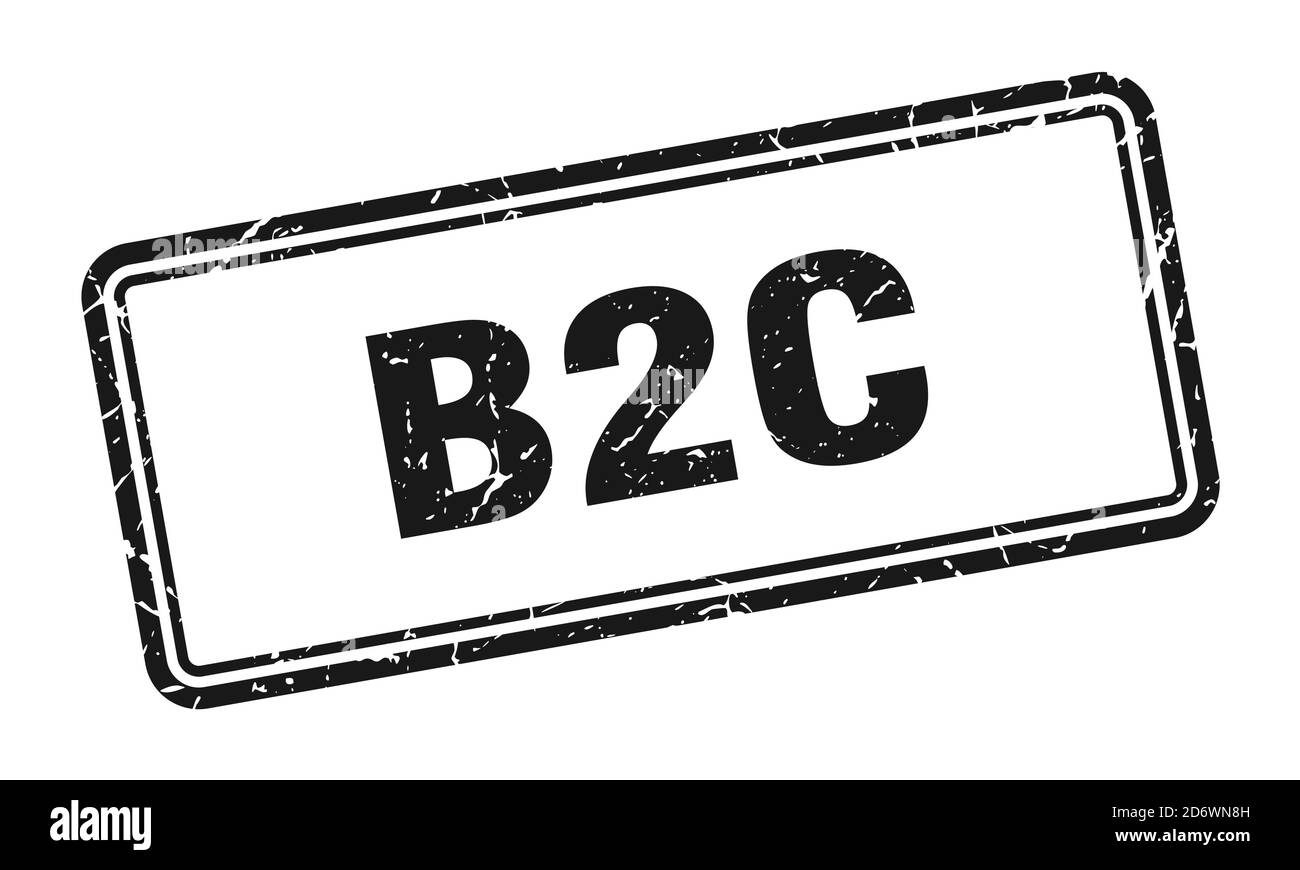 b2c stamp. square grunge sign isolated on white background Stock Vector Image & Art - Alamy