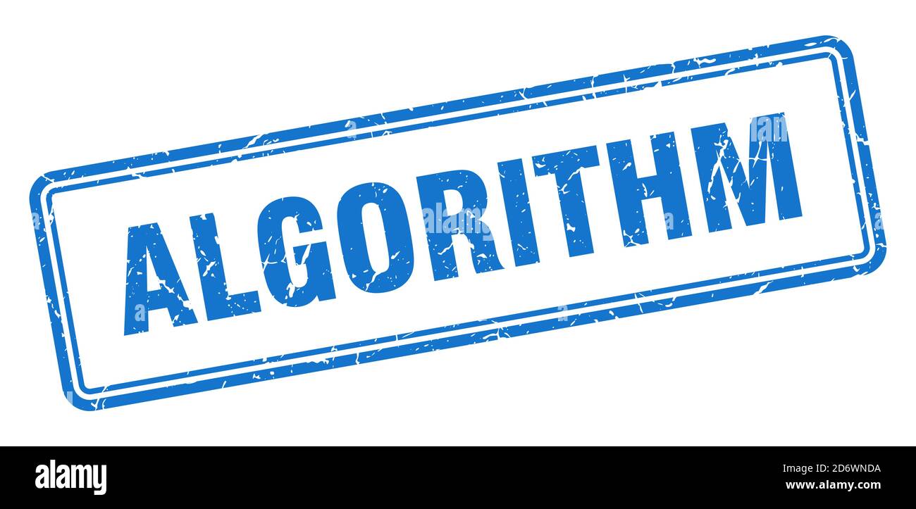 algorithm stamp. square grunge sign isolated on white background Stock Vector Image & Art - Alamy