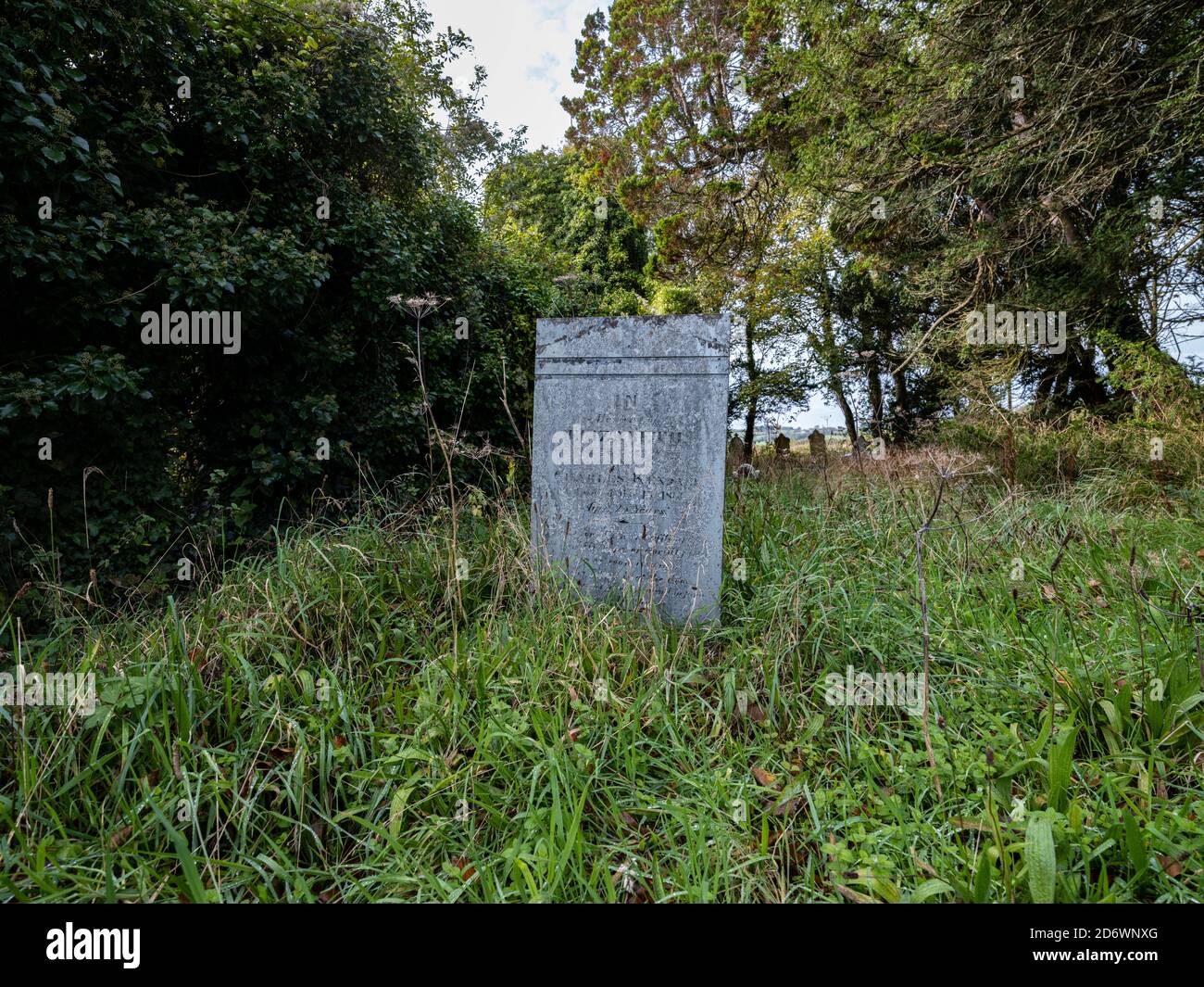 Merther Chapel Church nr Truro overgrown abandoned and derelict Stock ...