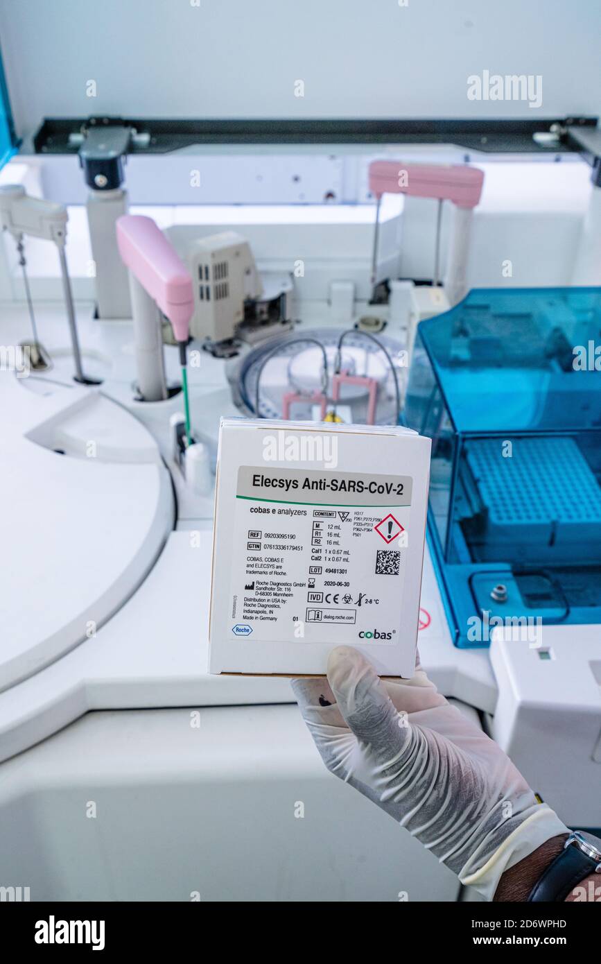 Supply of diagnostic reagents for SARS-CoV-2 in a medical biology ...