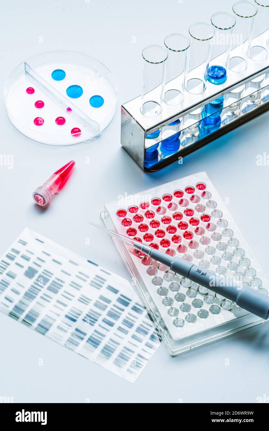 Genetics research laboratory Stock Photo - Alamy