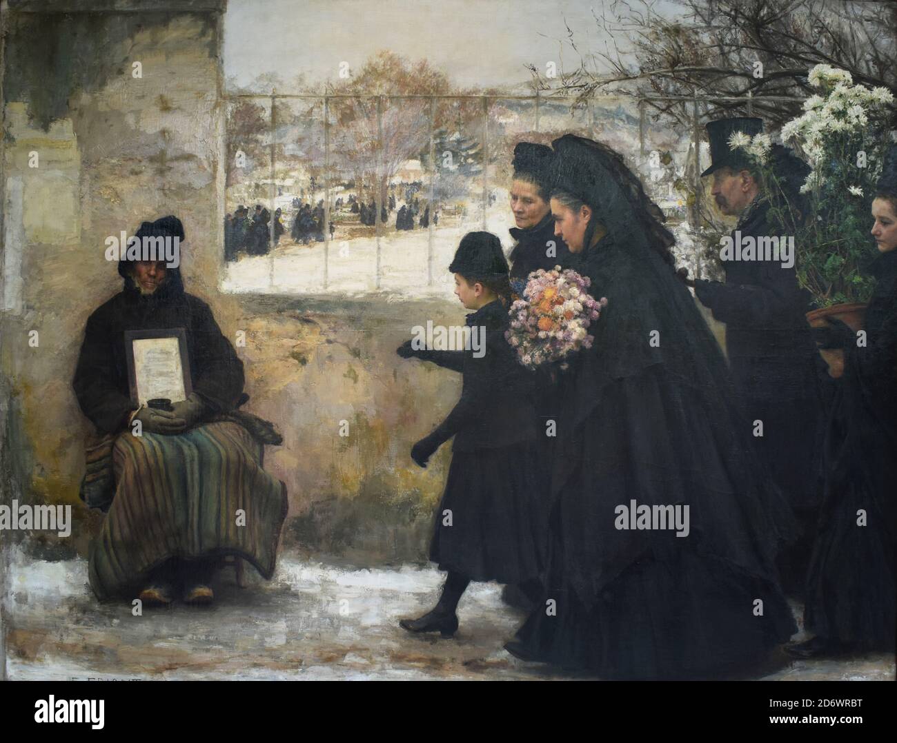 Émile Friant. La Toussaint (All Saints' Day). Oil on canvas. 1888 Stock ...