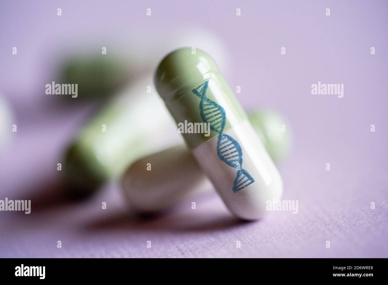 Deoxyribonucleic acid (dna) capsules, computer artwork Stock Photo - Alamy