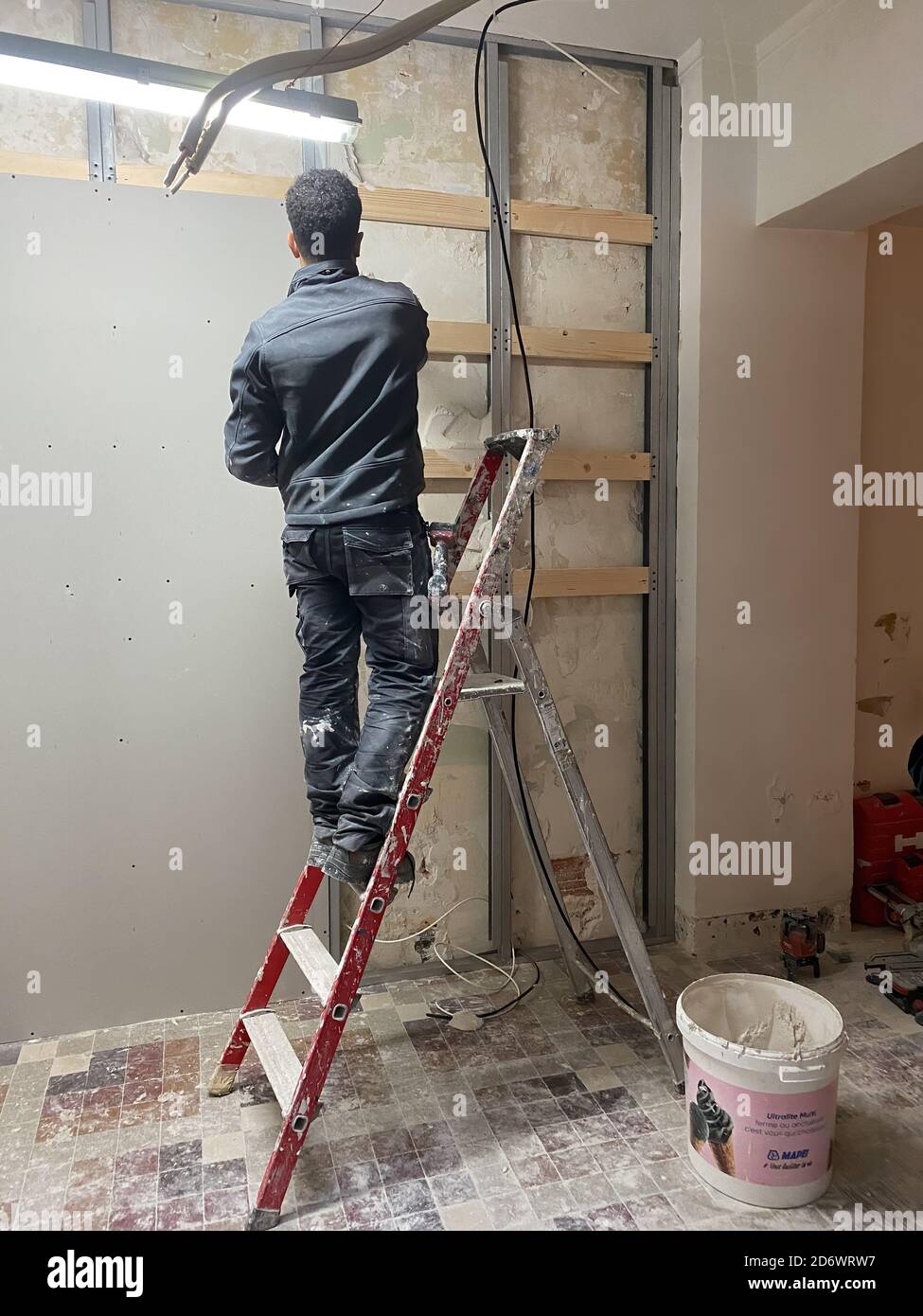 Home renovation work Stock Photo - Alamy