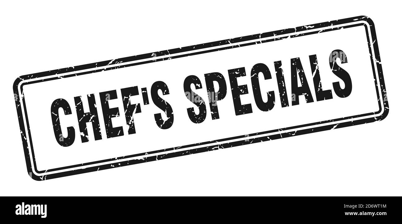 chef's specials stamp. square grunge sign isolated on white background Stock Vector Image & Art ...