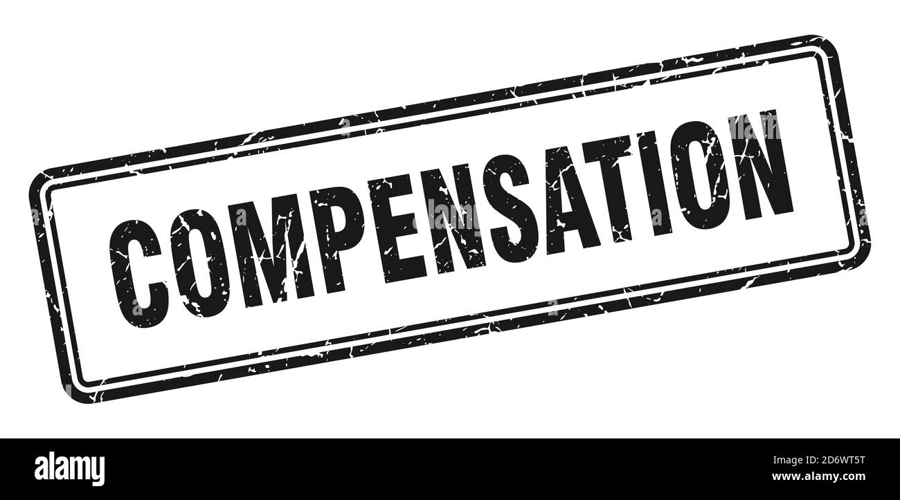 Compensation stamp square grunge Stock Vector Images - Alamy