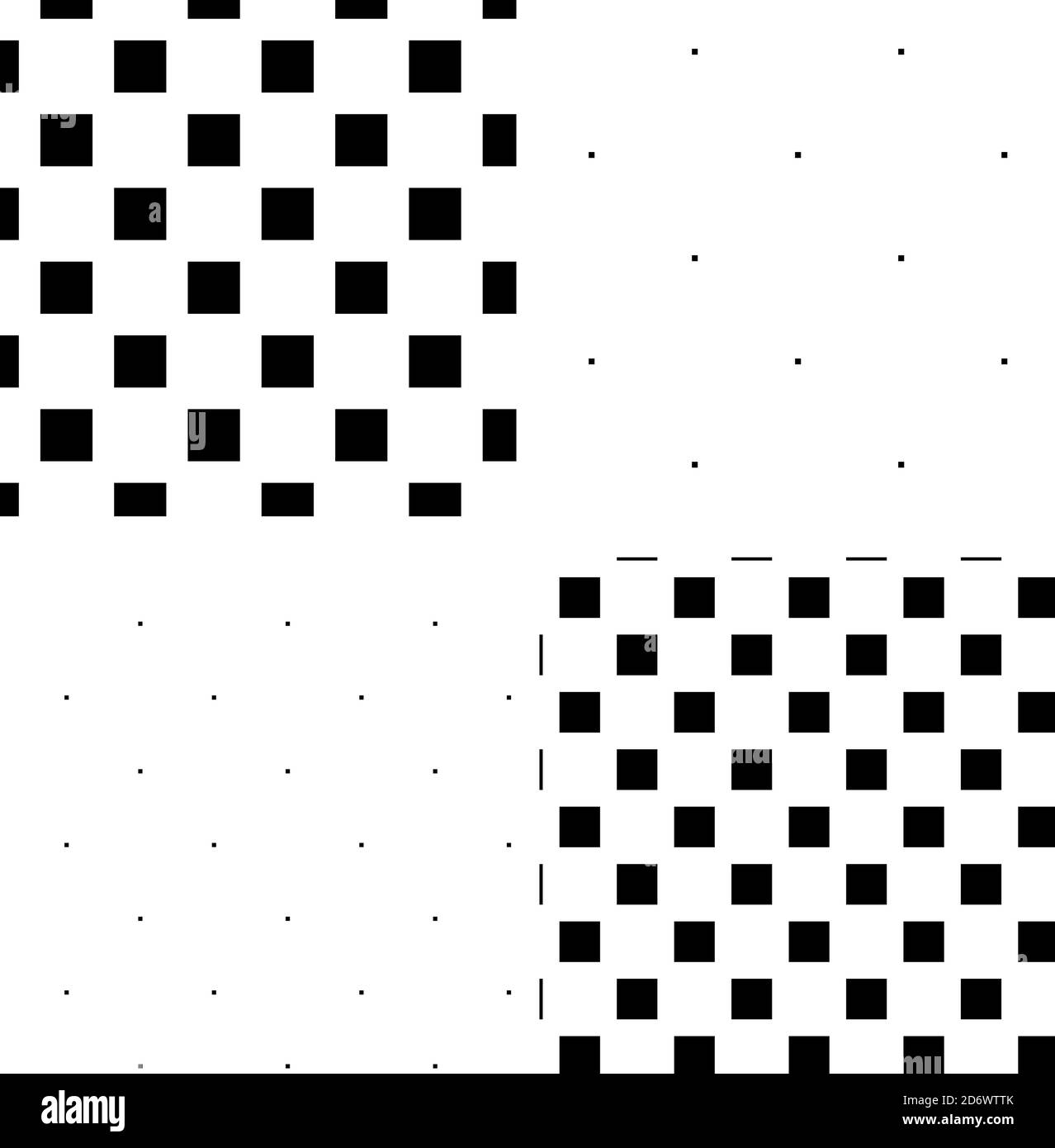 Simple, plain squares repeatable, seamless background, pattern set ...