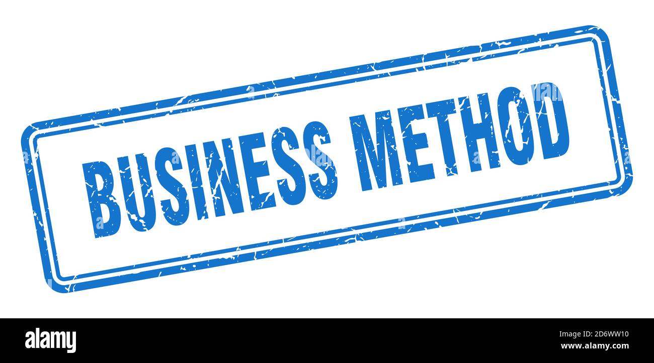 business method stamp. square grunge sign isolated on white background ...