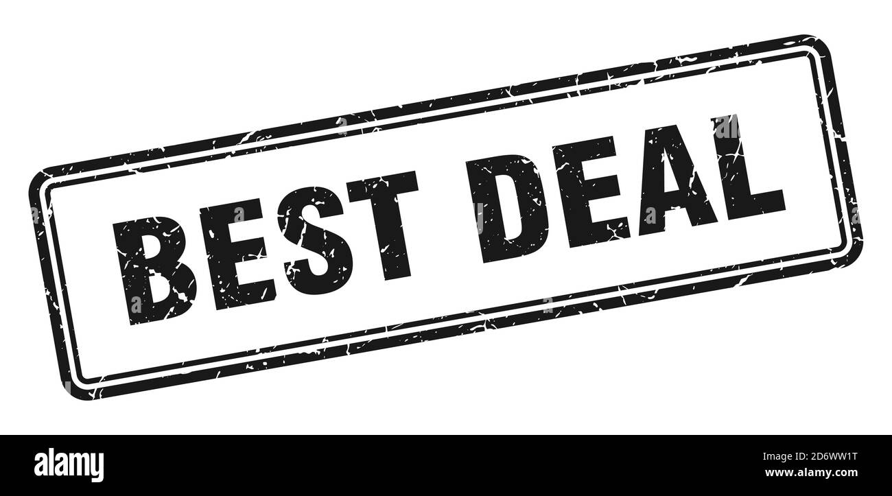 best deal stamp. square grunge sign isolated on white background Stock ...