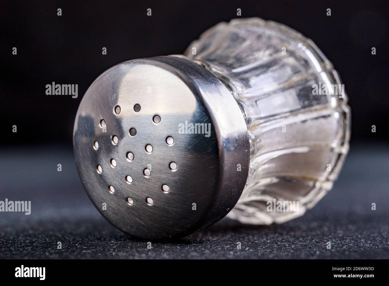 Glass salt shaker with metal cap, Kitchen accessories for seasoning ...