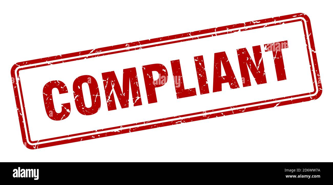 compliant stamp. square grunge sign isolated on white background Stock Vector Image & Art - Alamy