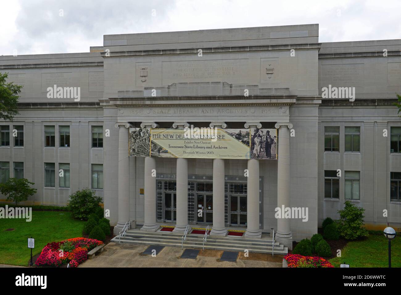 Tennessee State Library and Archives in downtown Nashville, Tennessee ...