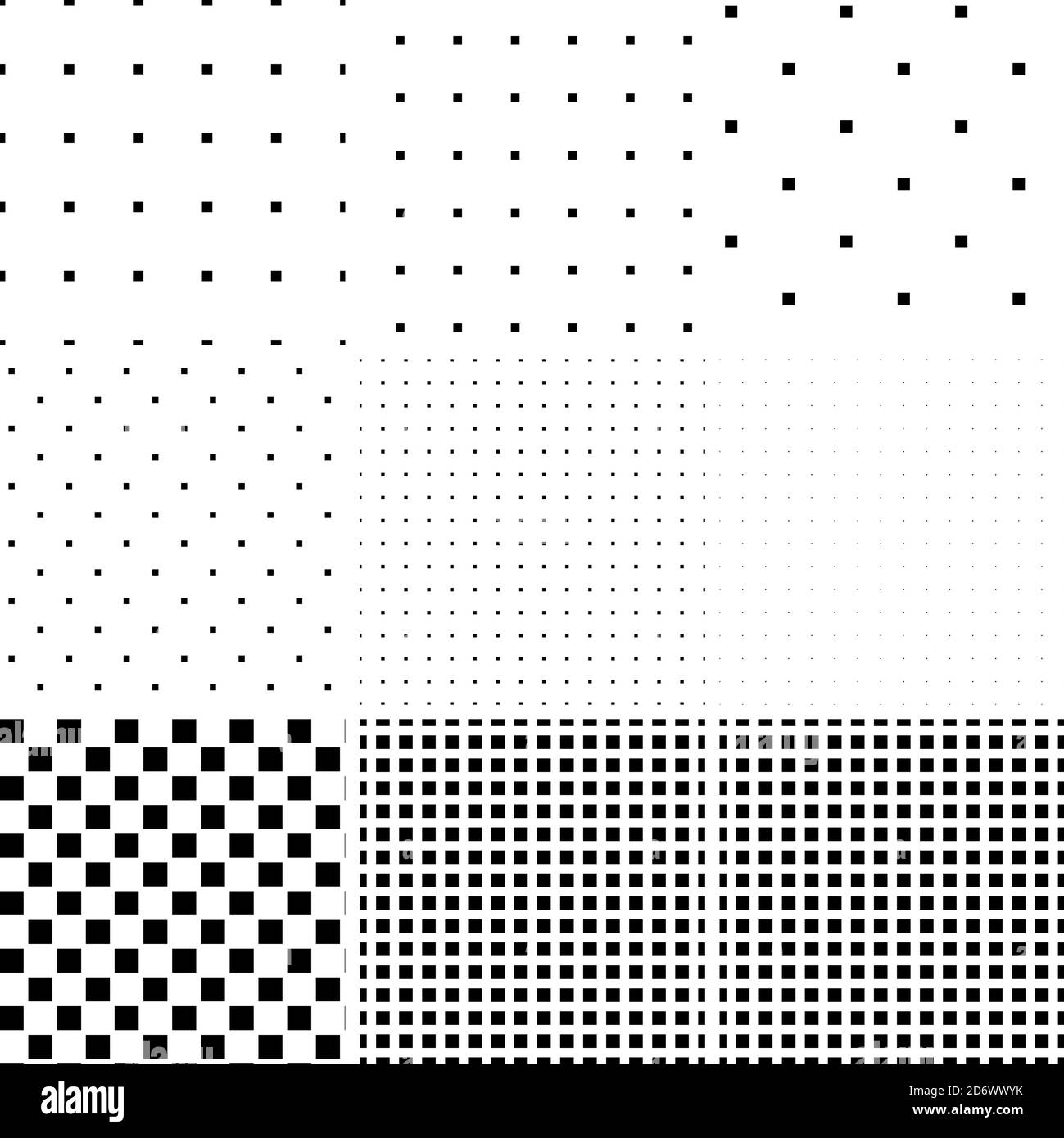 Simple, plain squares repeatable, seamless background, pattern set ...
