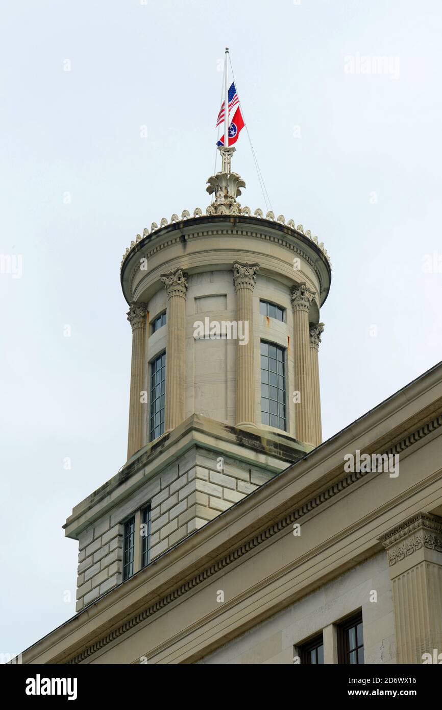 Tennessee State Capitol, Nashville, Tennessee TN, USA. This building, built with Greek Revival ...