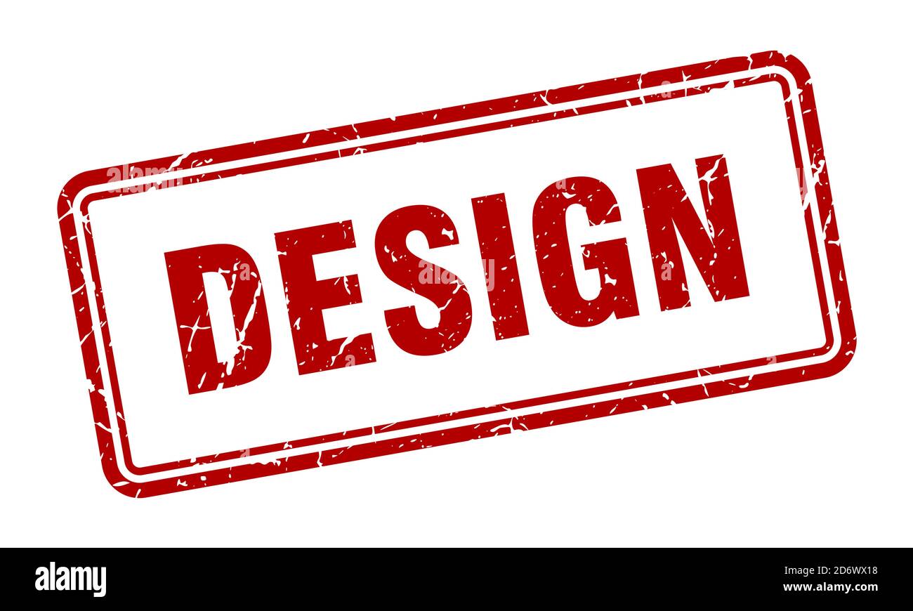 design stamp. square grunge sign isolated on white background Stock Vector Image & Art - Alamy