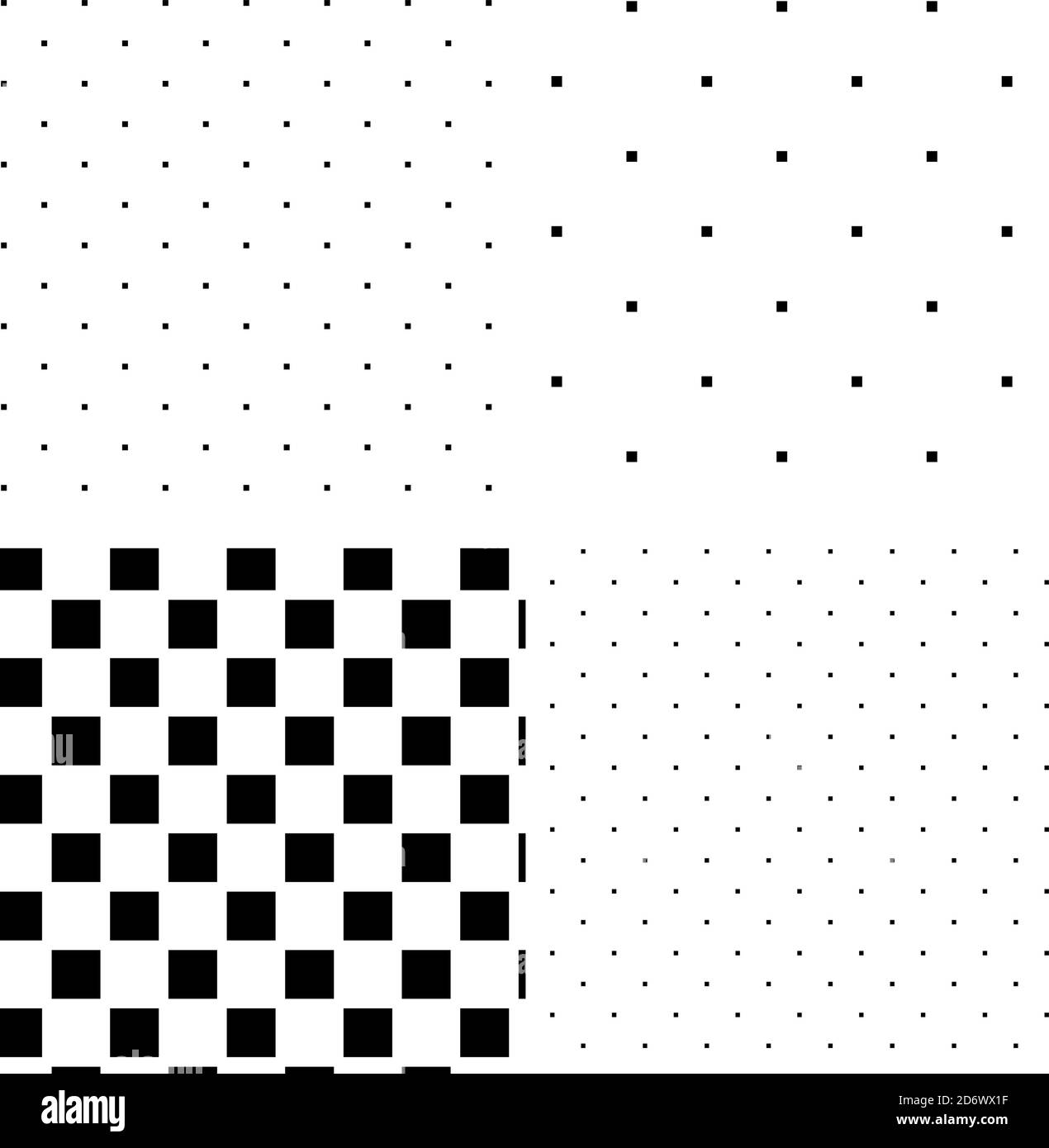 Simple, plain squares repeatable, seamless background, pattern set ...