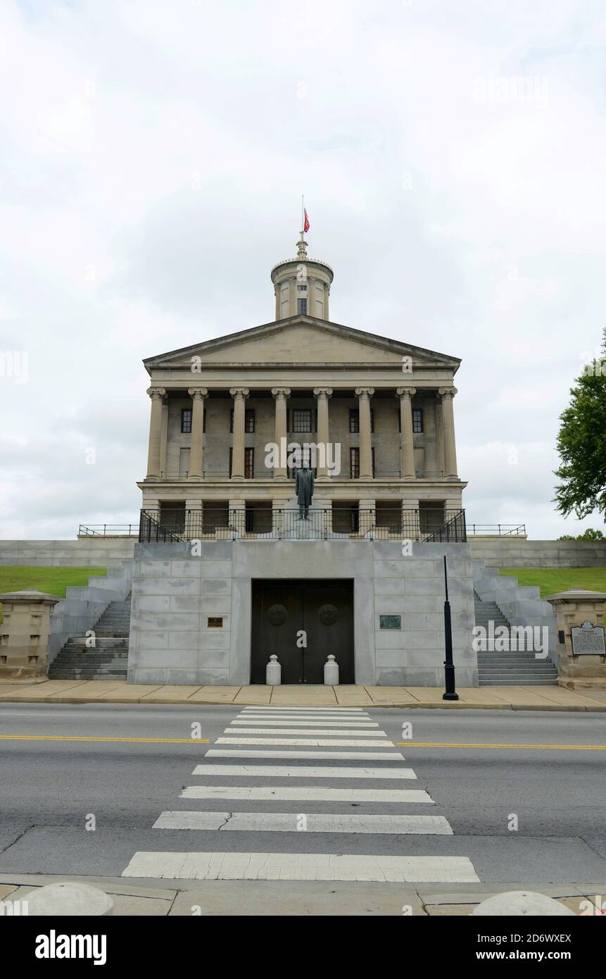 Tennessee State Capitol, Nashville, Tennessee TN, USA. This building, built with Greek Revival ...