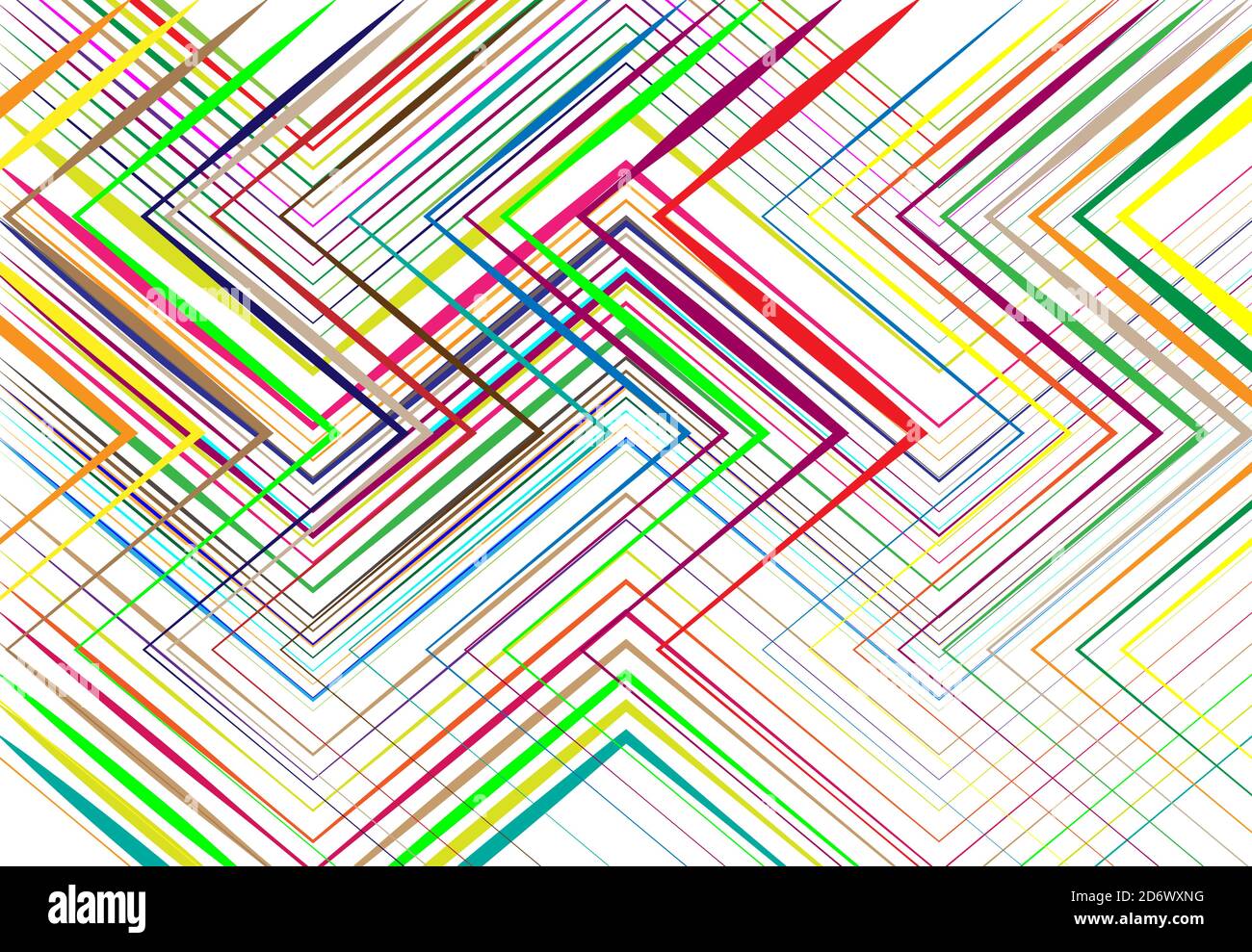 Geometric structure, network, chaotic jumble of straight, angular intersecting lines. Abstract ...