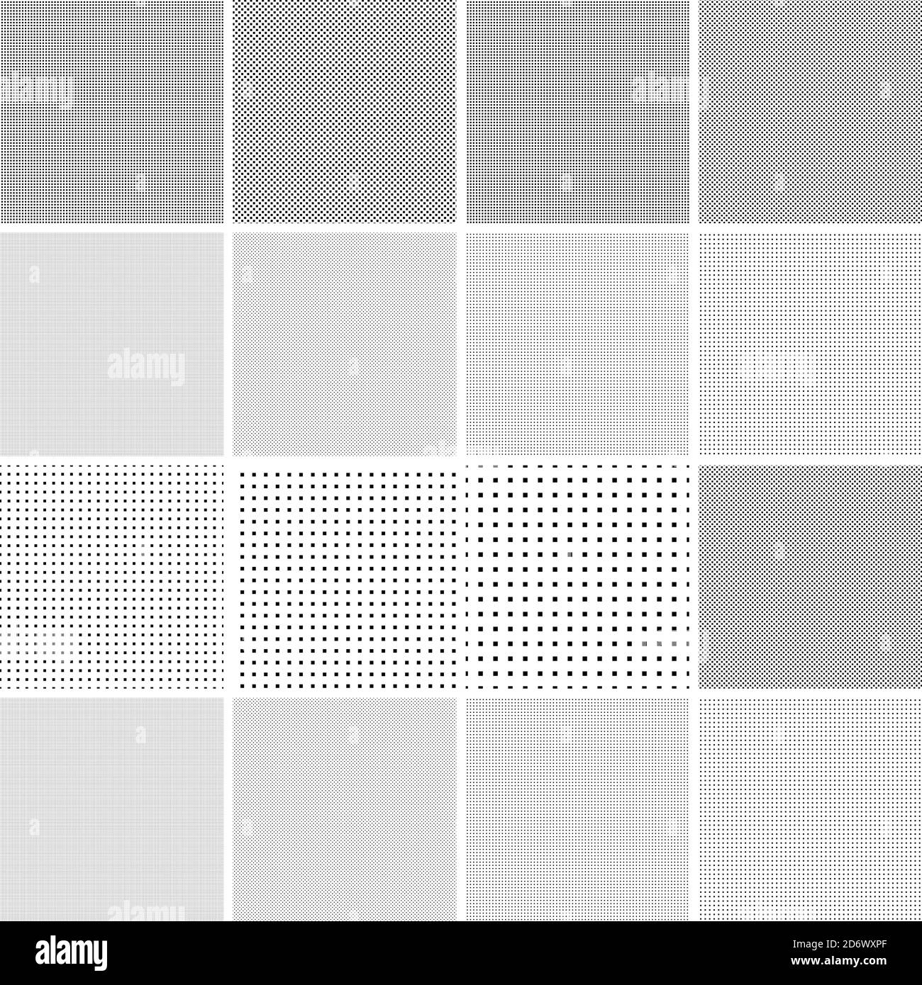 Simple, plain squares repeatable, seamless background, pattern set ...