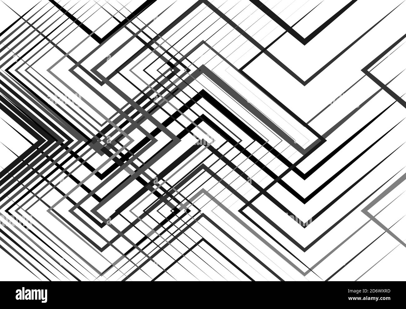 Geometric Structure Network Chaotic Jumble Of Straight Angular Intersecting Lines Abstract
