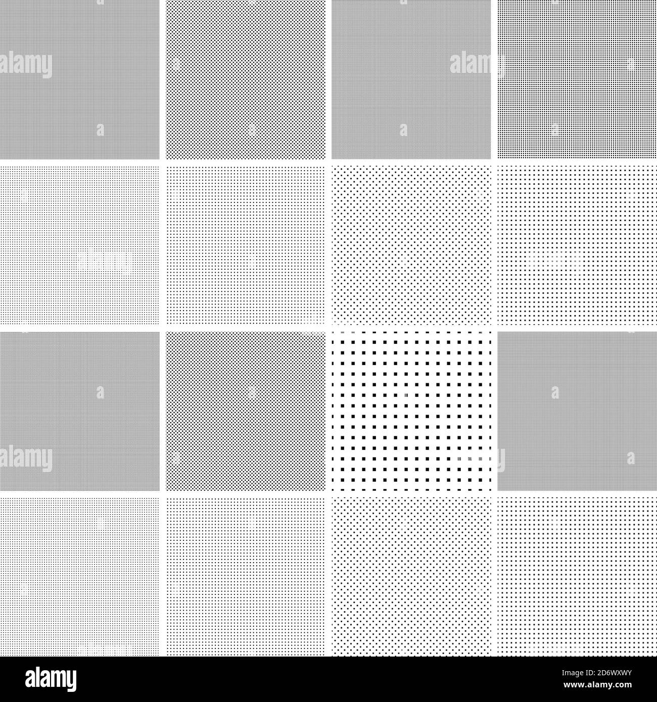 Simple, plain squares repeatable, seamless background, pattern set ...