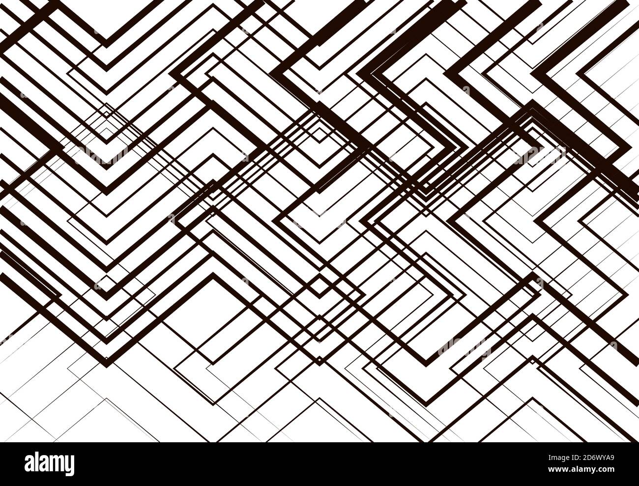 Geometric Structure Network Chaotic Jumble Of Straight Angular Intersecting Lines Abstract