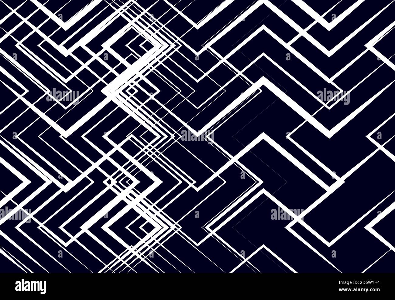 Geometric structure, network, chaotic jumble of straight, angular ...