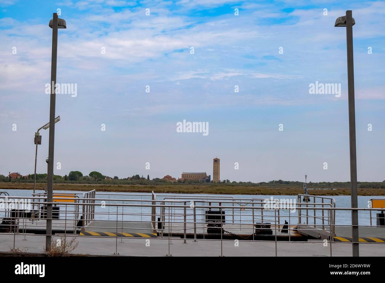 Far Away View to Basilica di Santa Maria Assunta in Torcello Island ...