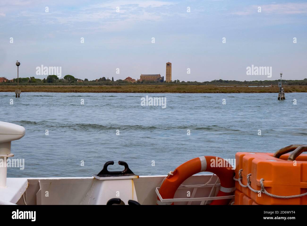 Far Away View to Basilica di Santa Maria Assunta in Torcello Island ...