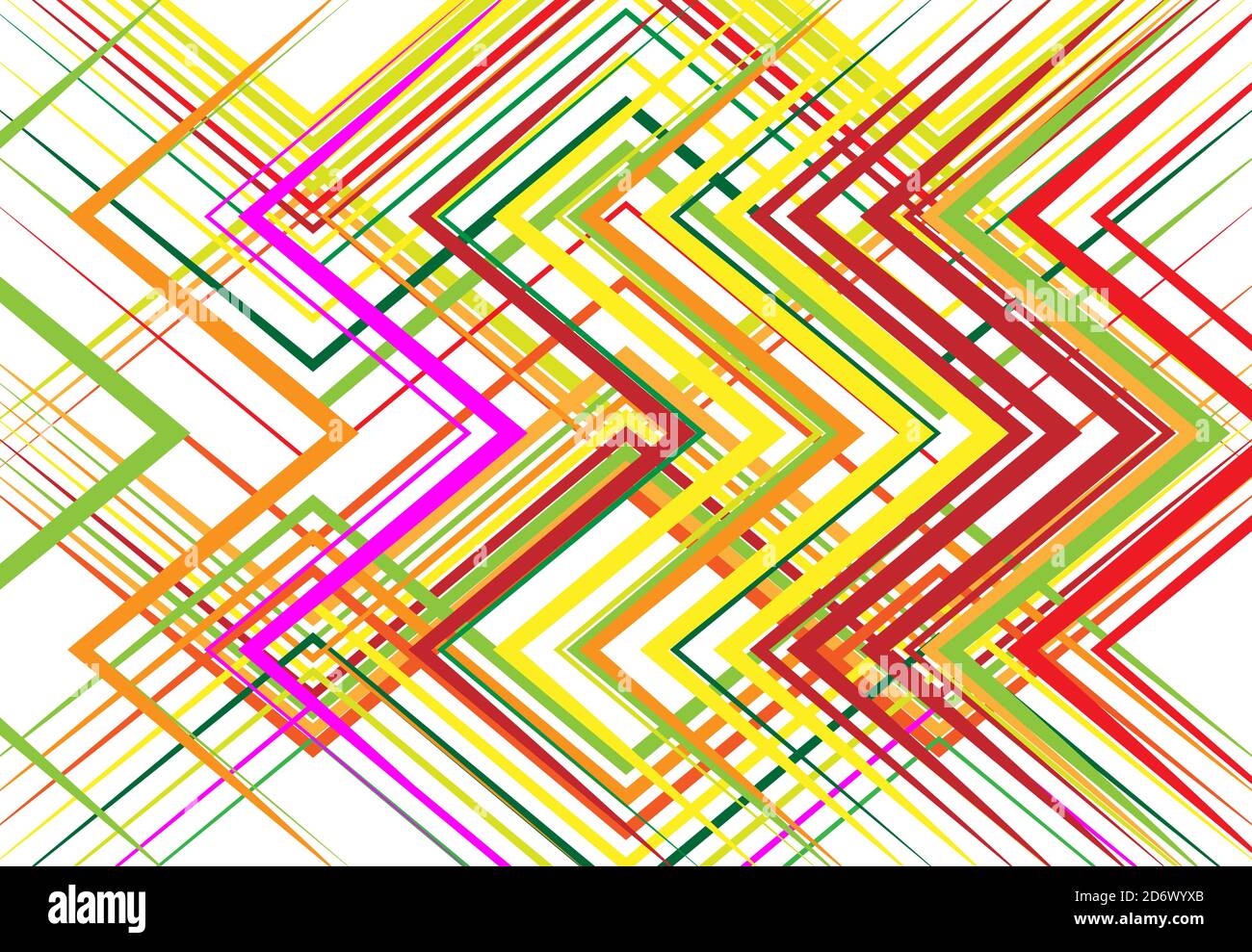 Geometric structure, network, chaotic jumble of straight, angular ...