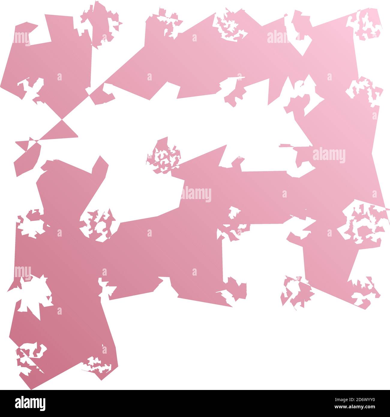 Weird, Strange generated random edgy Shapes. Asymmetric Abstract art ...