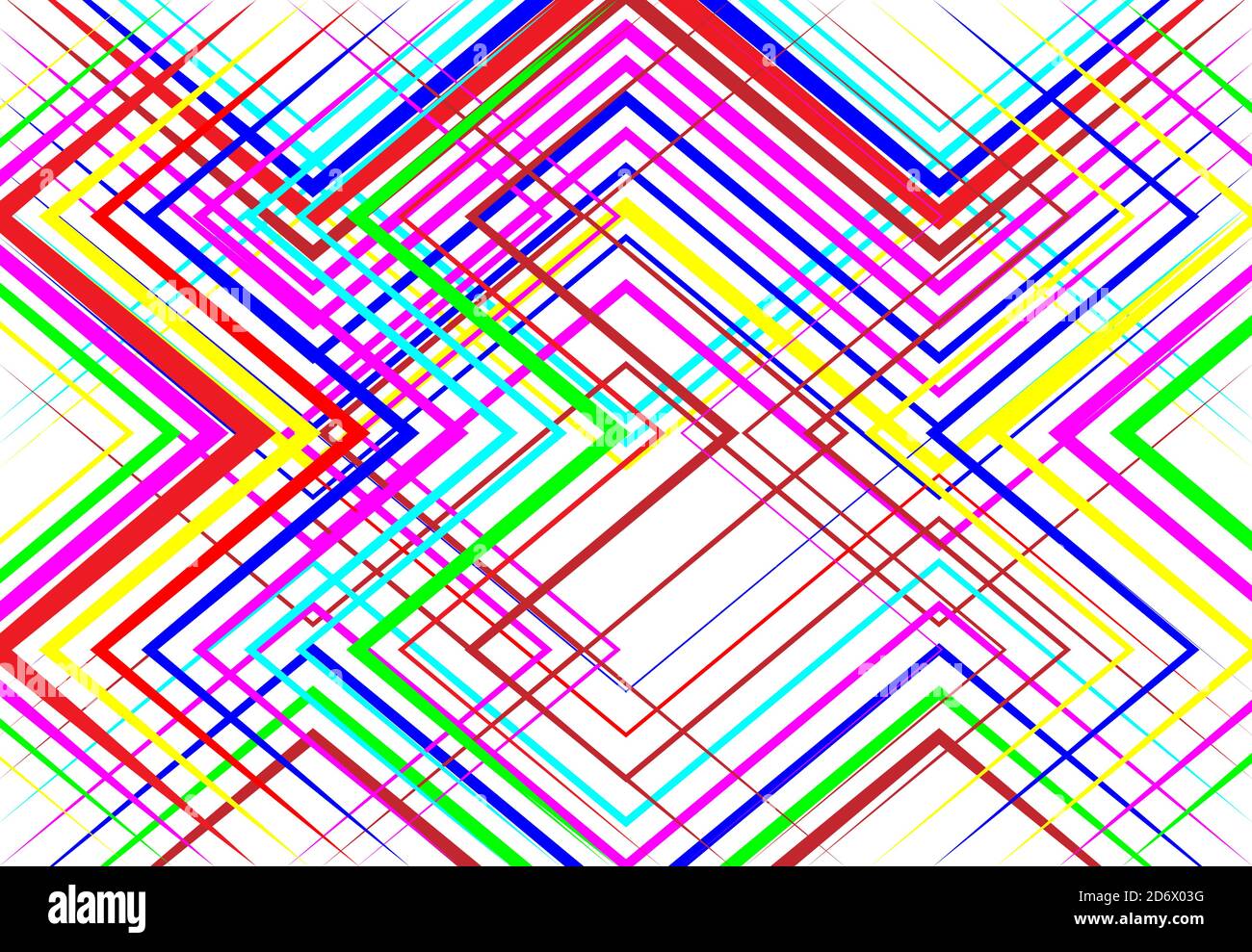 Vivid Vibrant Geometric Structure Network Chaotic Jumble Of Straight Angular Intersecting