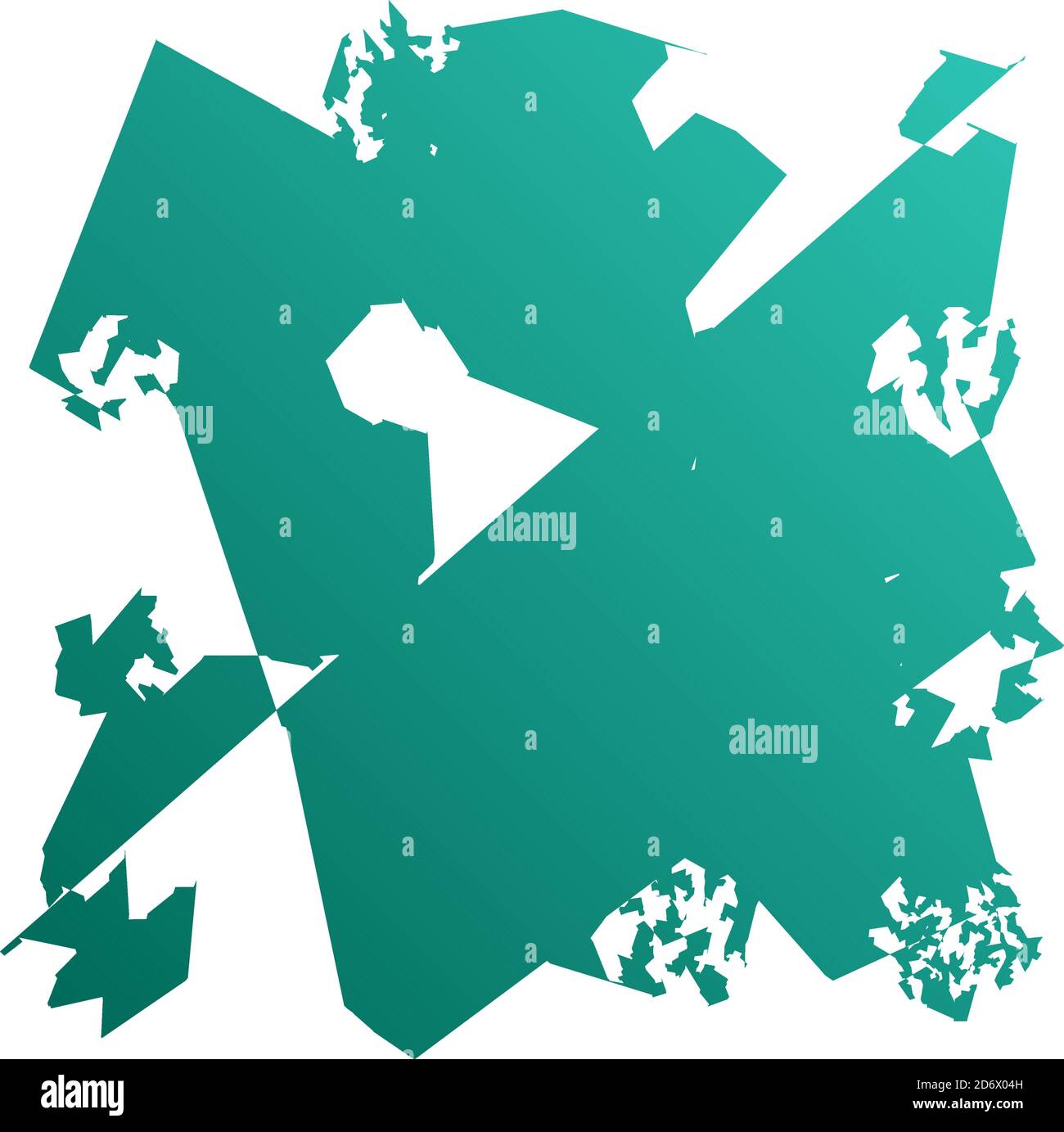 Weird, Strange generated random edgy Shapes. Asymmetric Abstract art ...